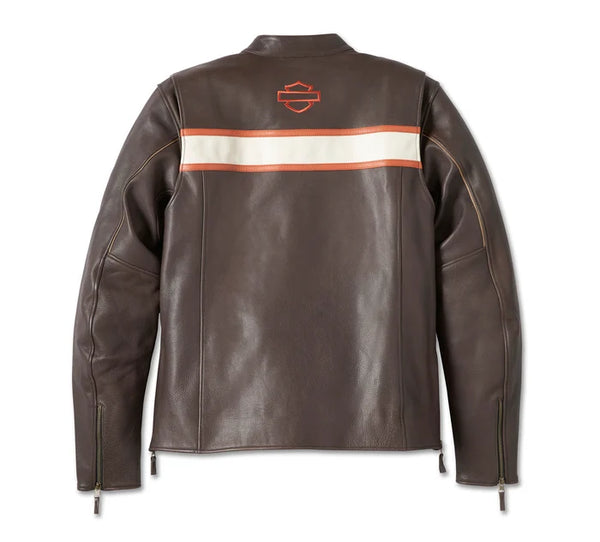 Men's Victory Lane II Leather Jacket - Java – Perth & Rockingham Harley ...