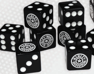 Large Black Collectible Dice 25mm – Perth & Rockingham Harley-Davidson